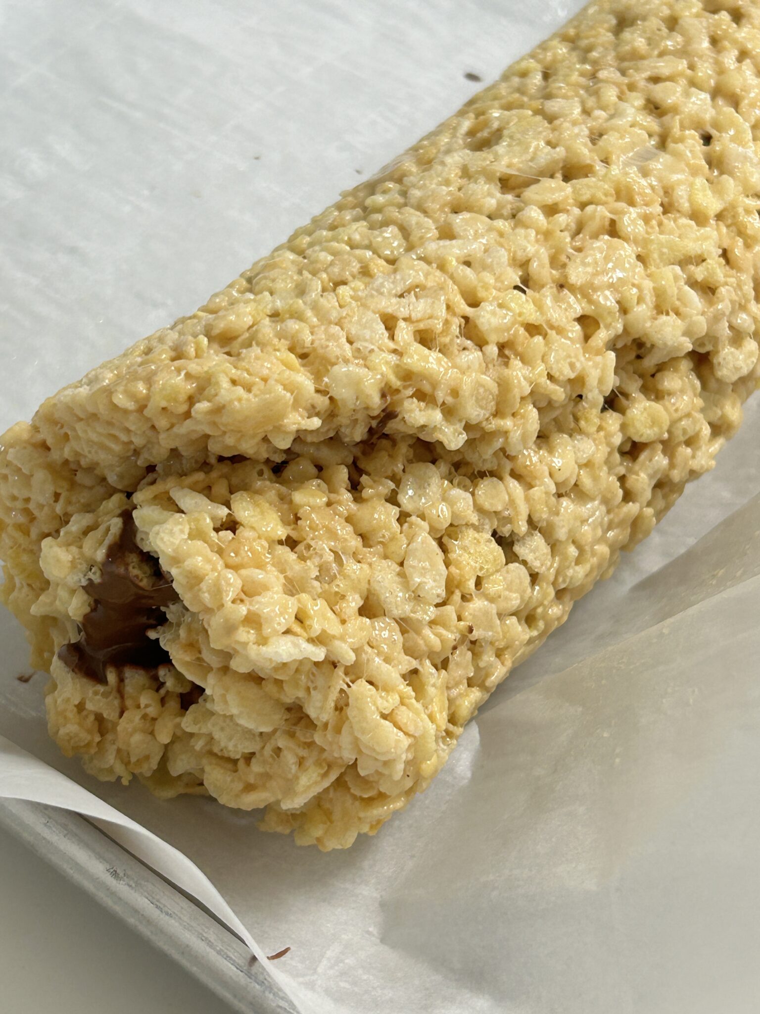 Cripsy Rice Chocolate Log