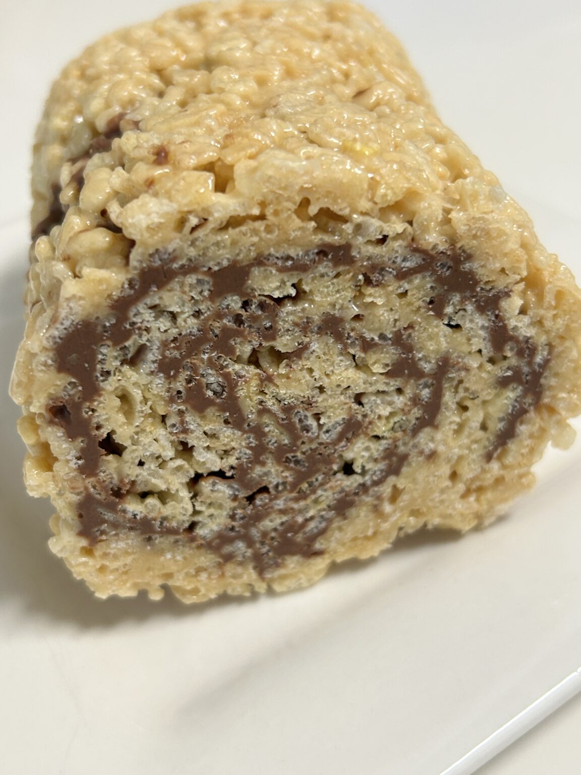 Cripsy Rice Chocolate Log